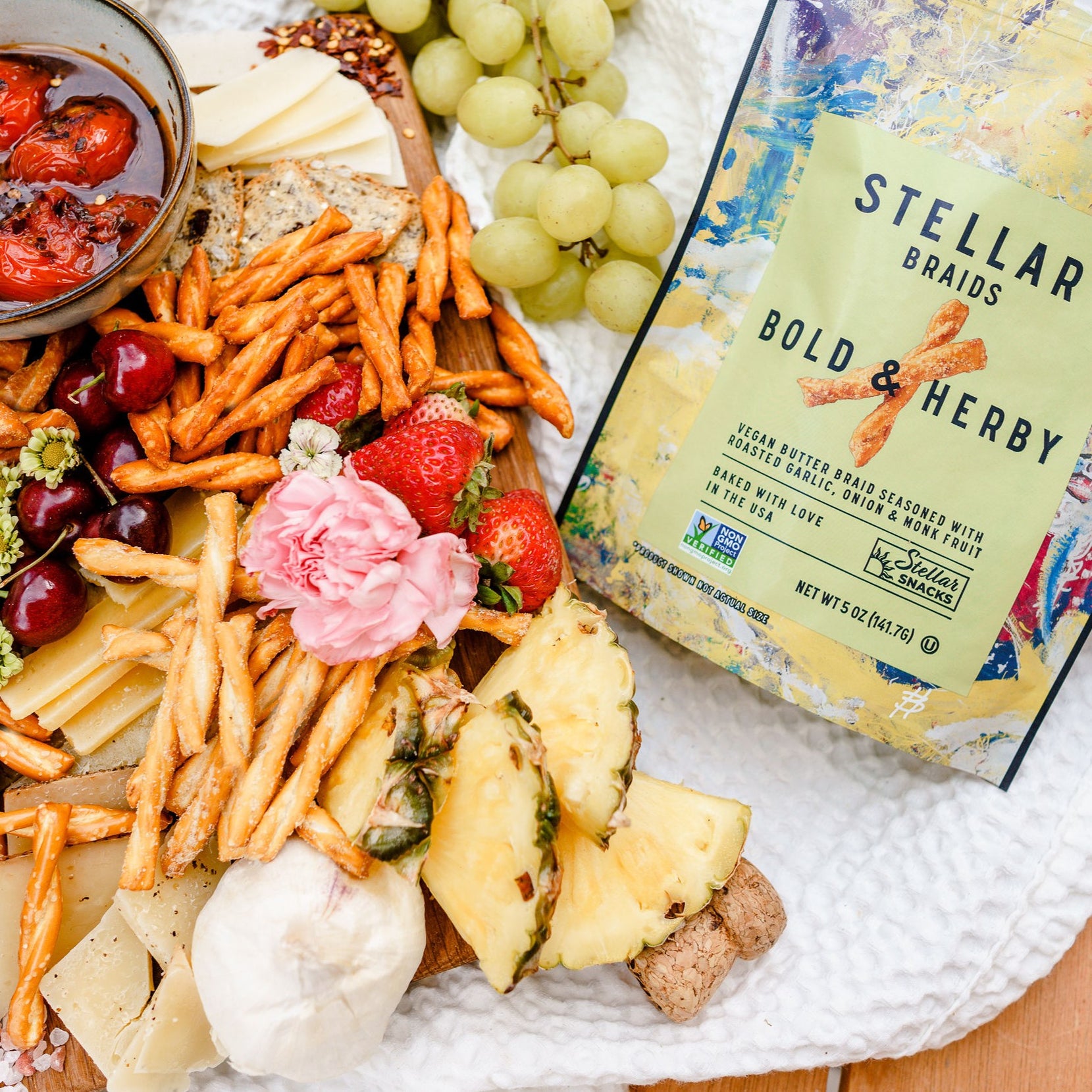 Stellar Pretzel Braids - Bold & Herby 5oz Stellar Snacks