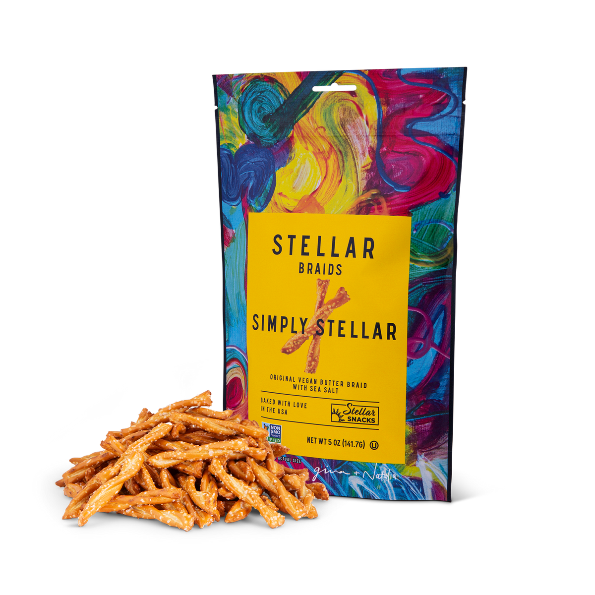 Stellar Pretzel Braids - Simply Stellar 5oz Stellar Snacks